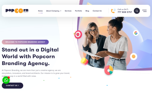 Popcorn Branding Agency's Hosting Plans at Web Hosting Search