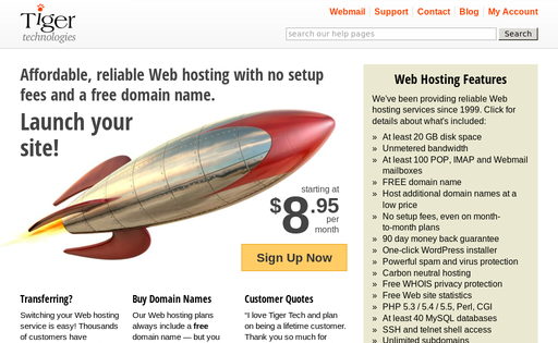 Tiger Technologies Review - web hosting reviews by real users