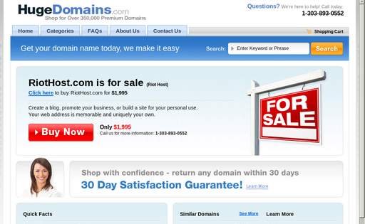 Riot Host's Hosting Plans at Web Hosting Search